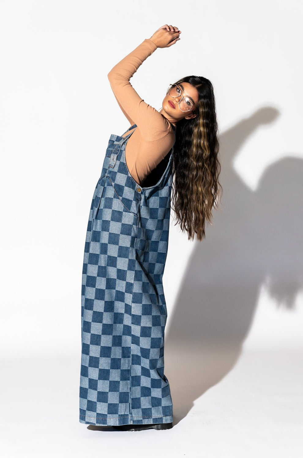 Oversized Denim Overalls - Dressed in Lala Original