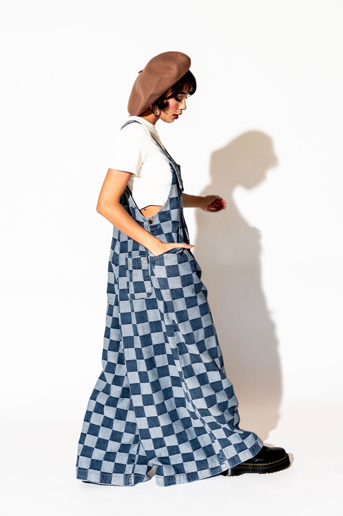 Oversized Denim Overalls - Dressed in Lala Original