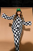 LALA ORIGINAL: Long Sleeve Plissé Set in Checkerboard – Dressed in Lala