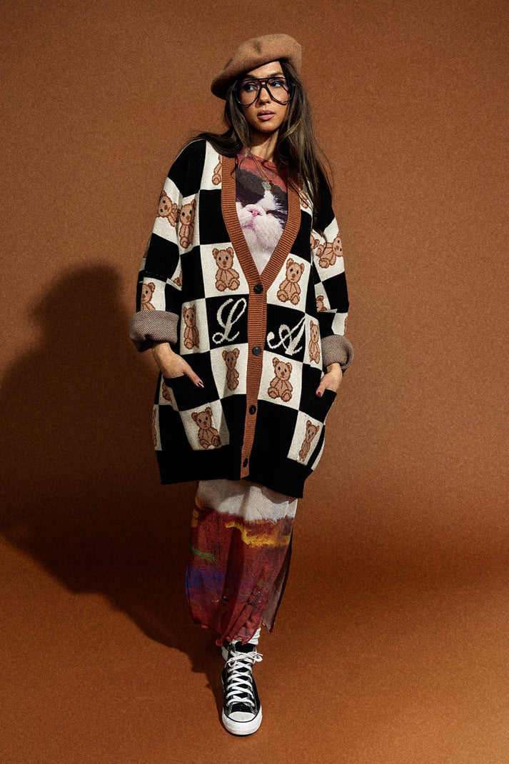 Oversized Teddy Cardigan - Lala Original Design – Dressed in Lala