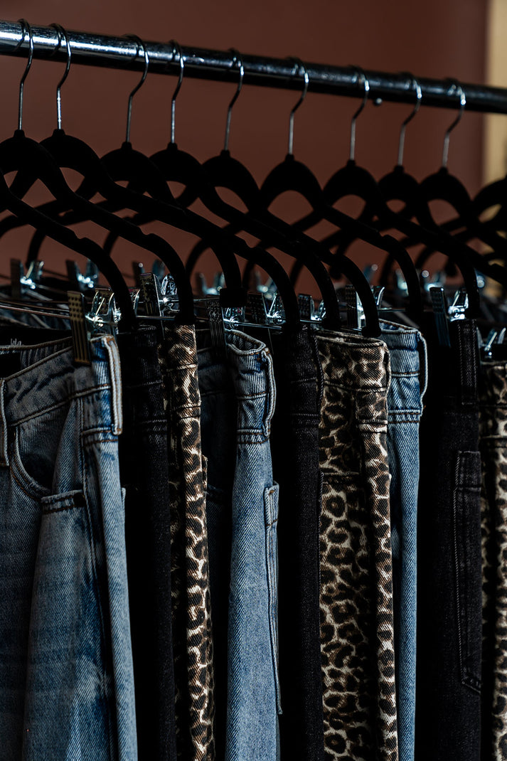 Effortlessly Cool Wide Leg Denim in Vintage Blue – Dressed in Lala