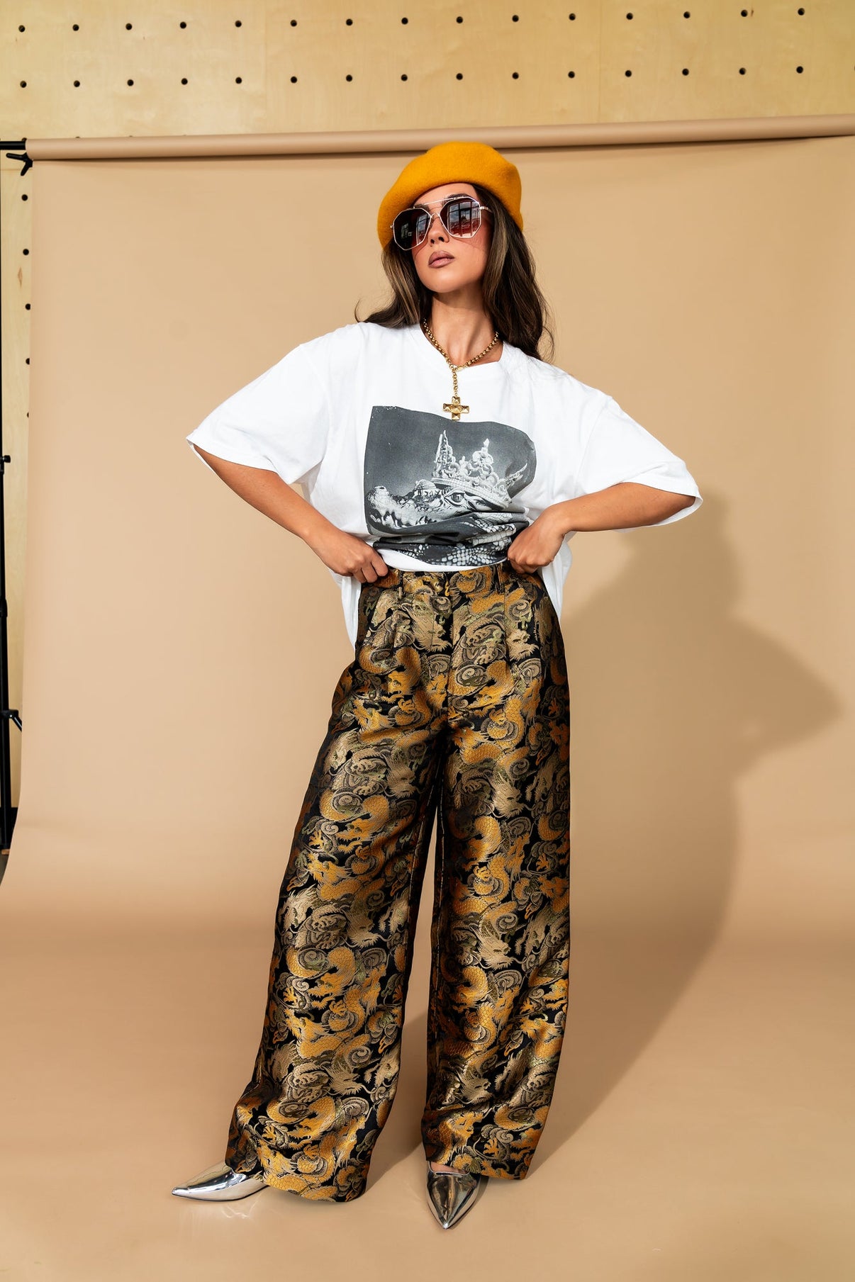 Golden Dragon Brocade Trousers – Dressed in Lala