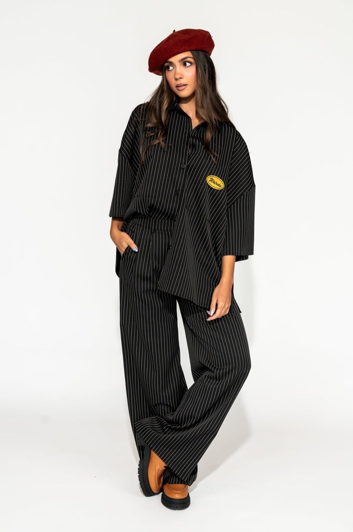 Hi I'm a Weirdo Oversized Work Shirt – Dressed in Lala
