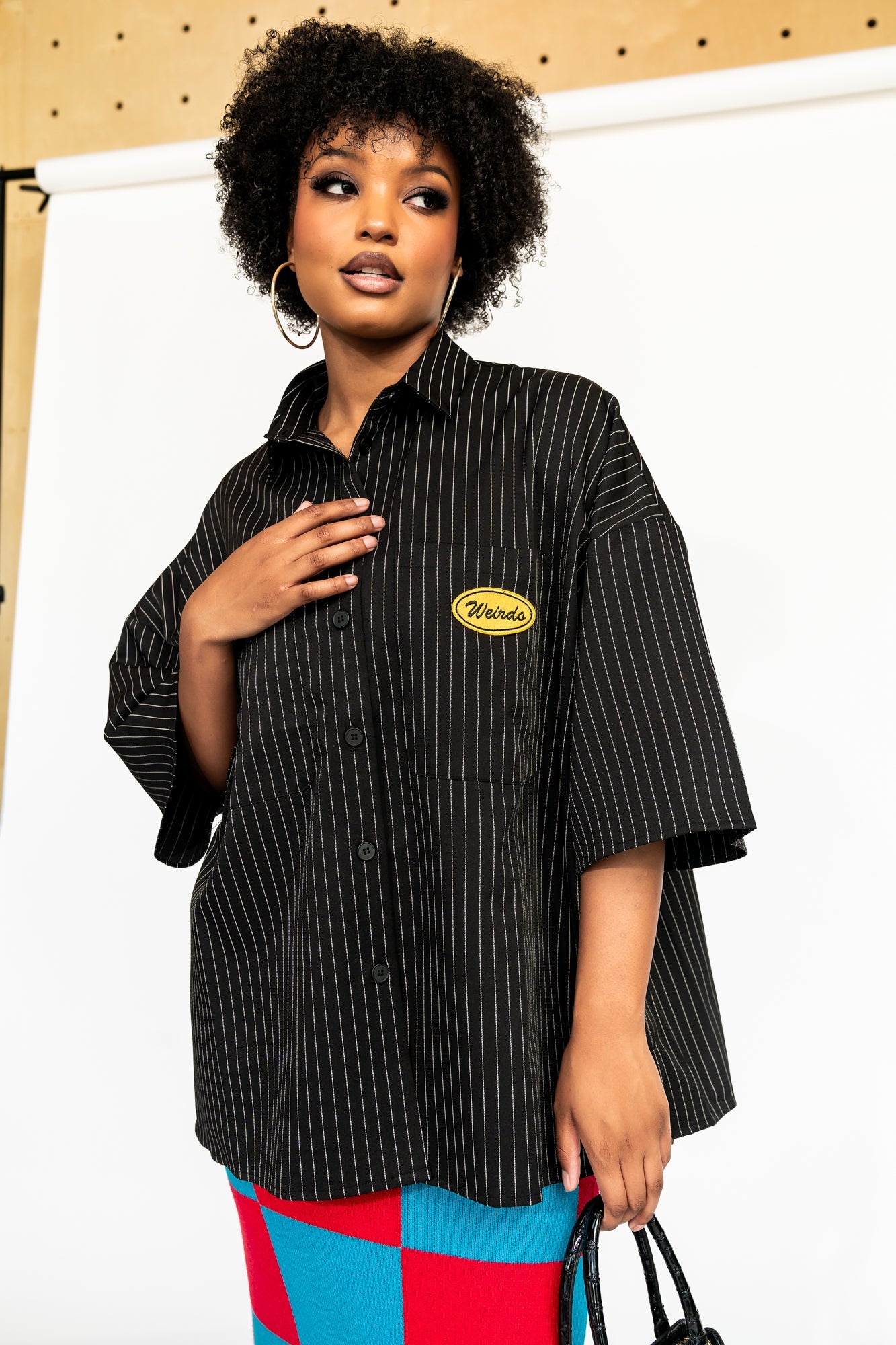 Hi I'm a Weirdo Oversized Work Shirt – Dressed in Lala