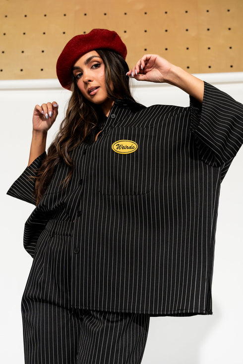 Hi I'm a Weirdo Oversized Work Shirt – Dressed in Lala