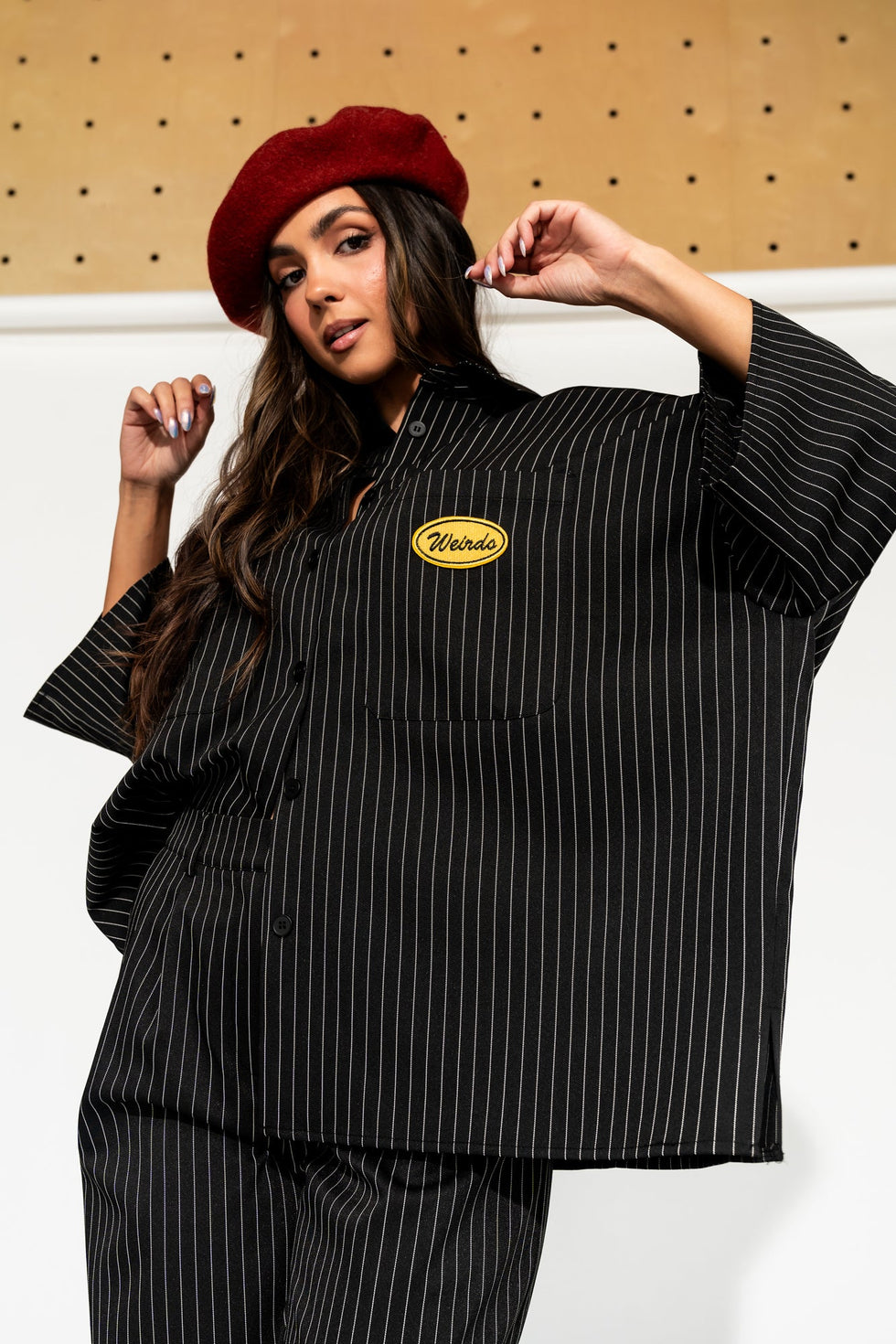 Hi I'm a Weirdo Oversized Work Shirt – Dressed in Lala