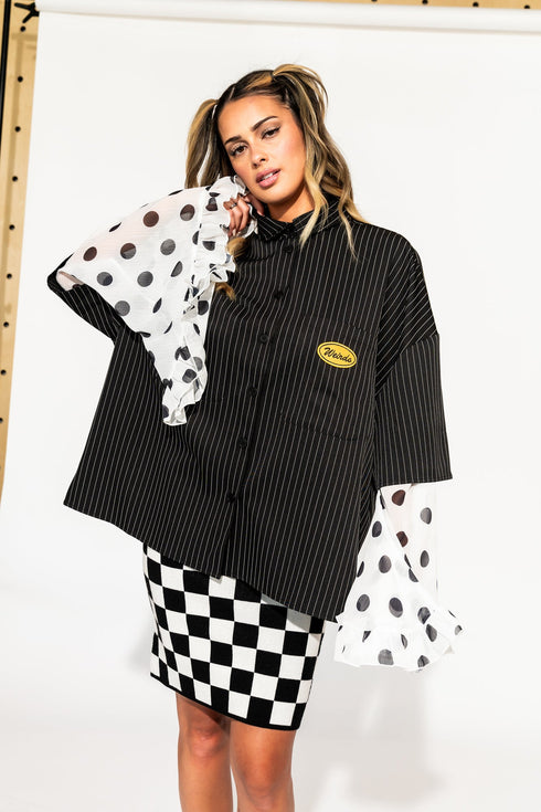 Hi I'm a Weirdo Oversized Work Shirt – Dressed in Lala