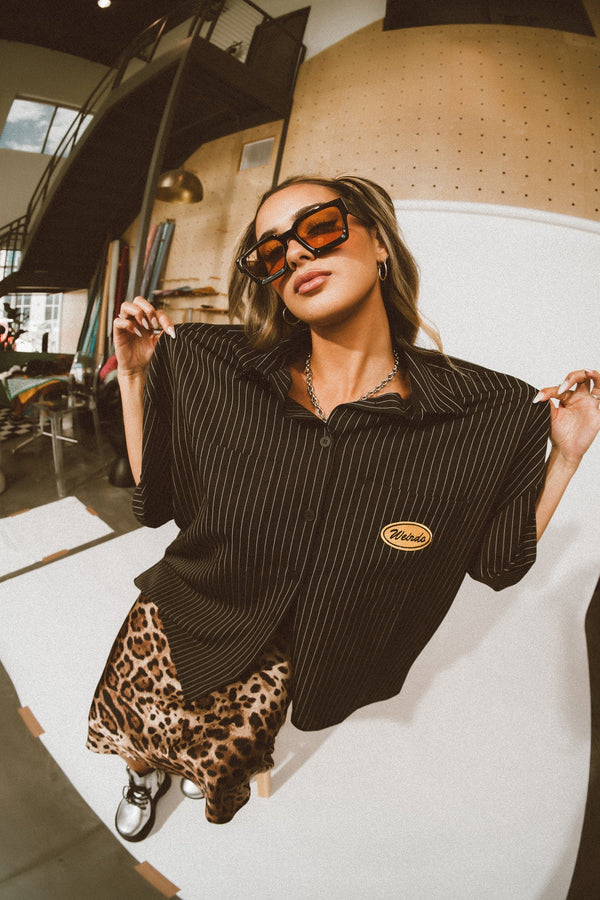 Hi I'm a Weirdo Oversized Work Shirt – Dressed in Lala