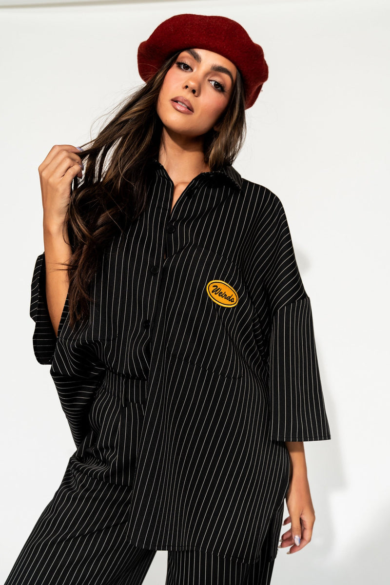 Hi I'm a Weirdo Oversized Work Shirt – Dressed in Lala