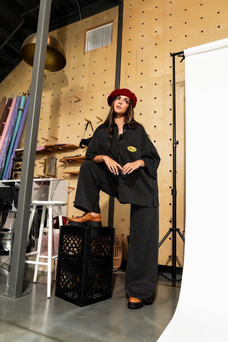 Hi I'm a Weirdo Oversized Work Shirt – Dressed in Lala