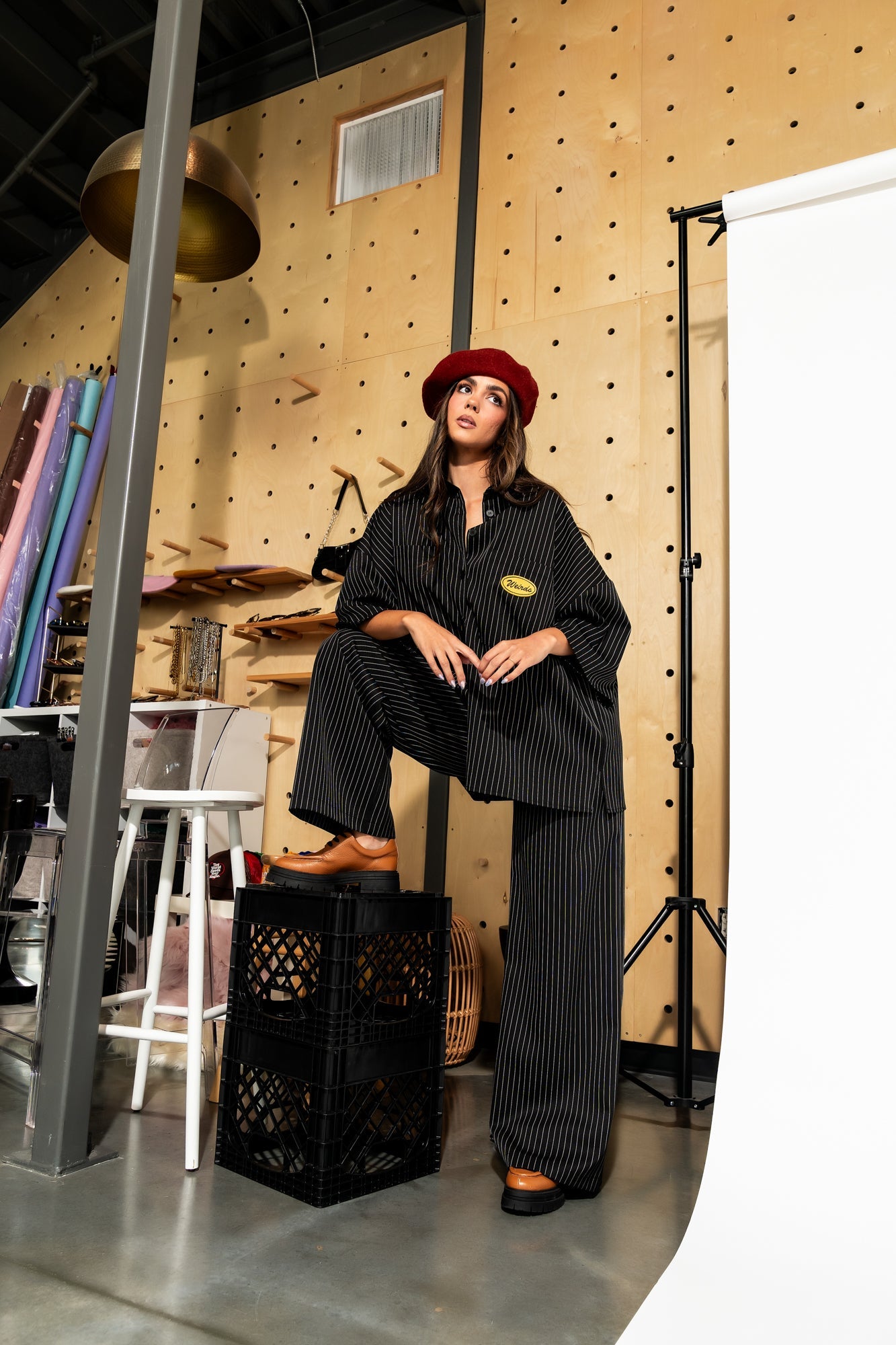 Hi I'm a Weirdo Oversized Work Shirt – Dressed in Lala