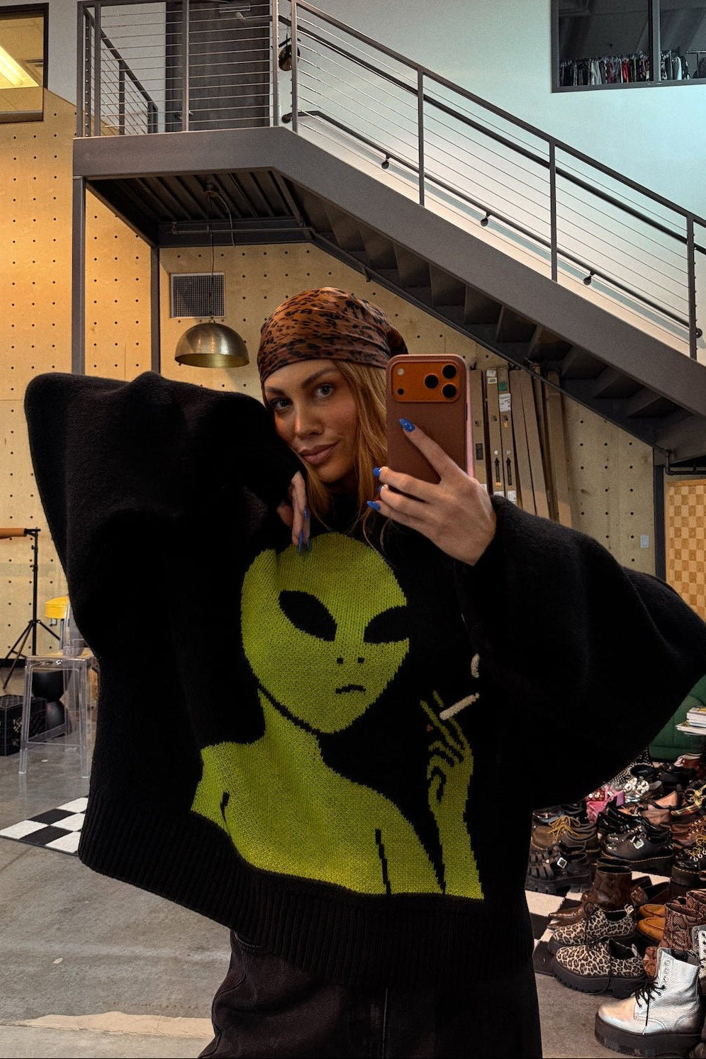 Keep Lalaland Weird Oversized Alien Sweater – Dressed in Lala