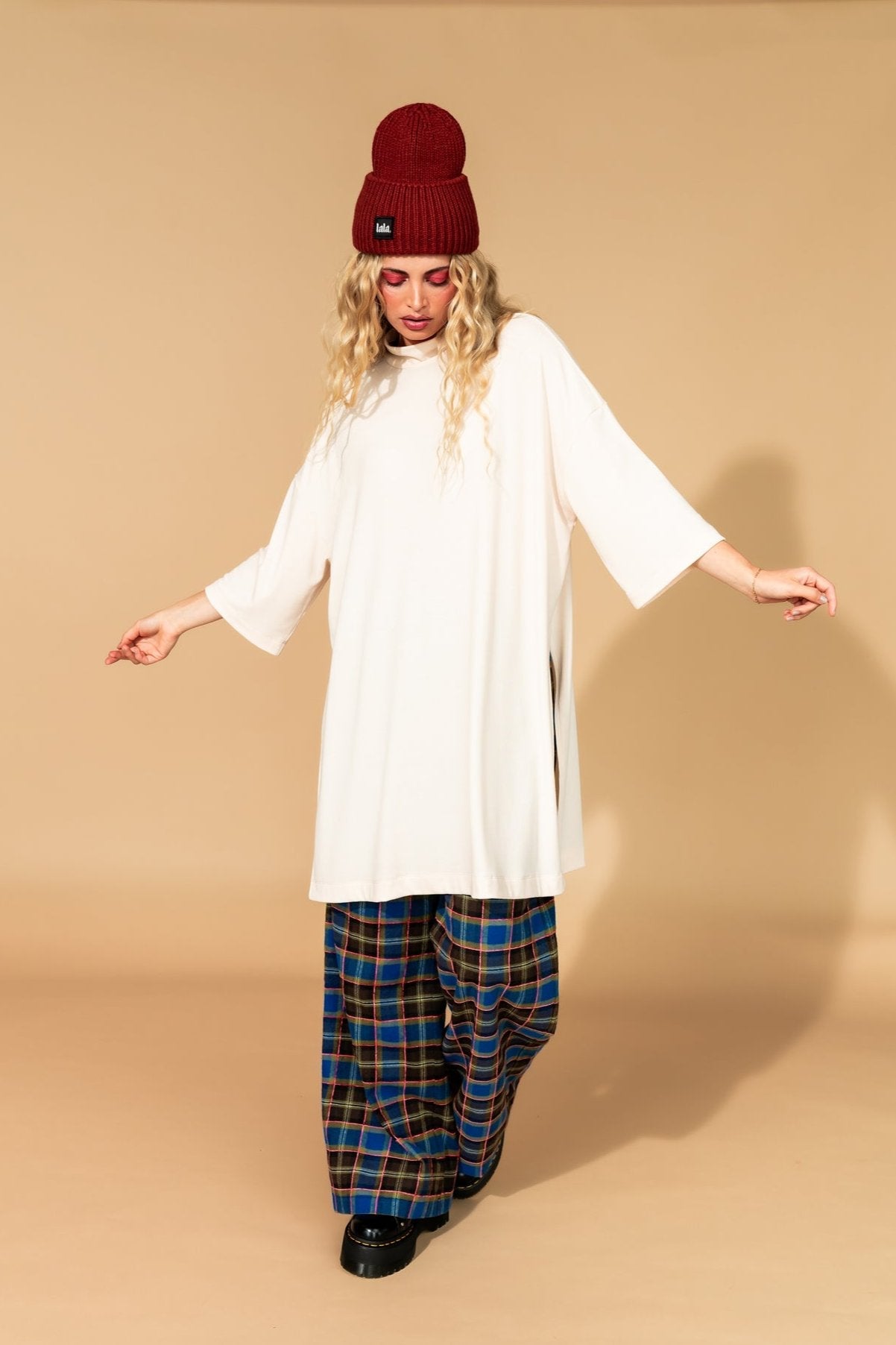 Lala Icon Mock Neck Top in Oatmilk – Dressed in Lala