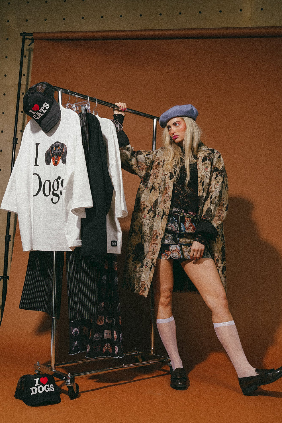 Scorpio Coat in Sit Stay Slay Doggy Jacquard – Dressed in Lala