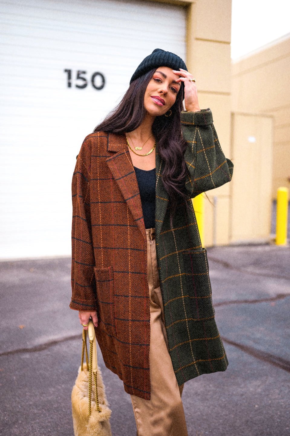 Scorpio OG Half + Half Oversized Coat - Dressed in Lala Original Design