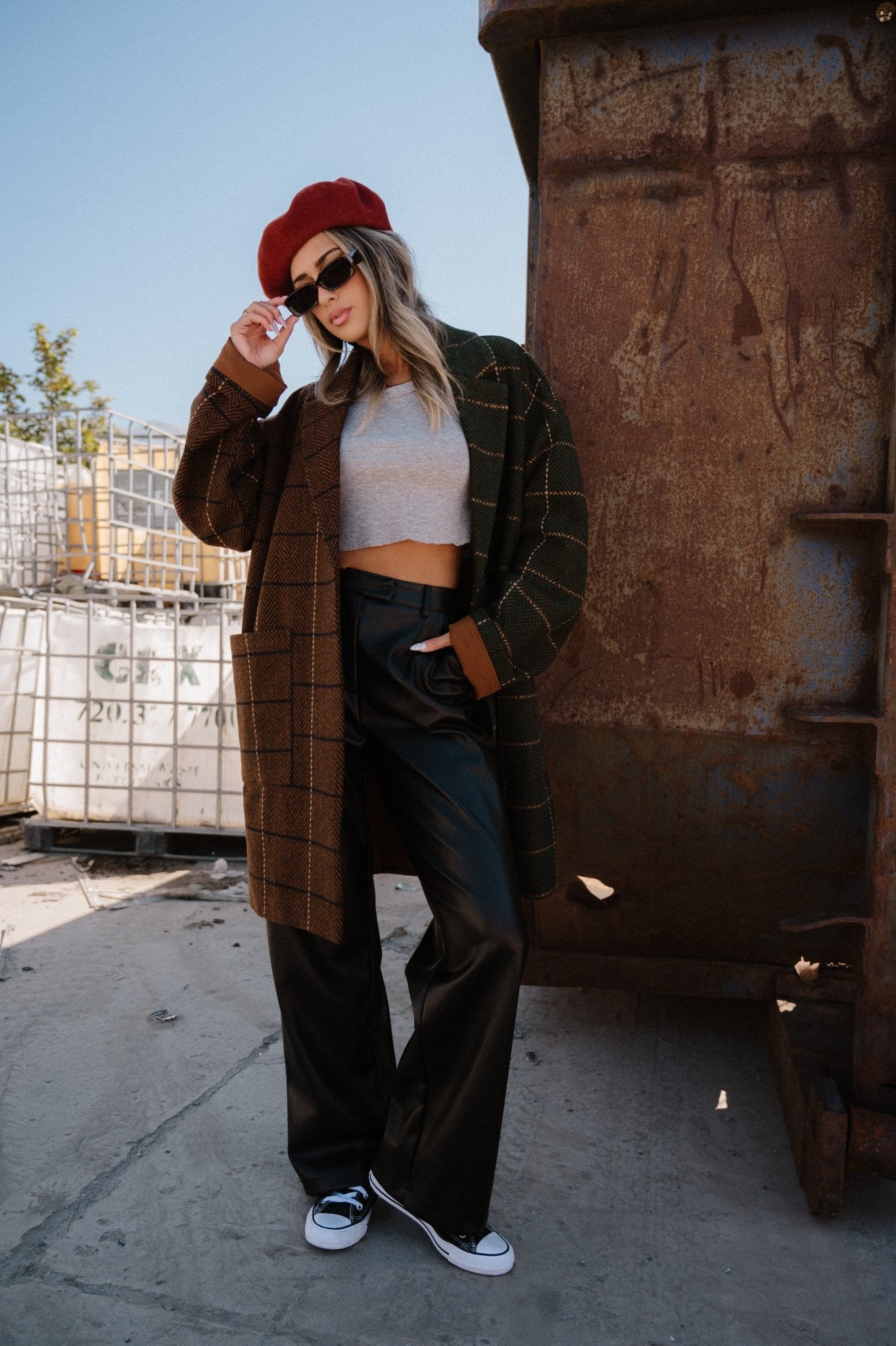 Scorpio OG Half + Half Oversized Coat - Dressed in Lala Original Design