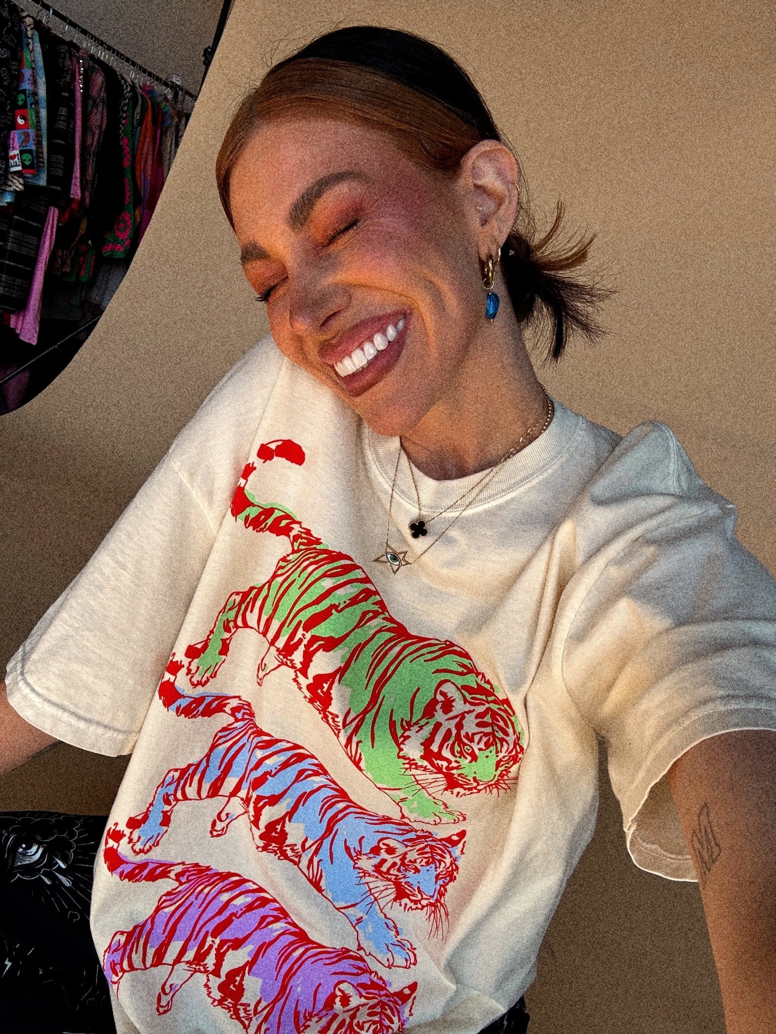 Sticks and Stones Oversized Tiger Tee – Dressed in Lala