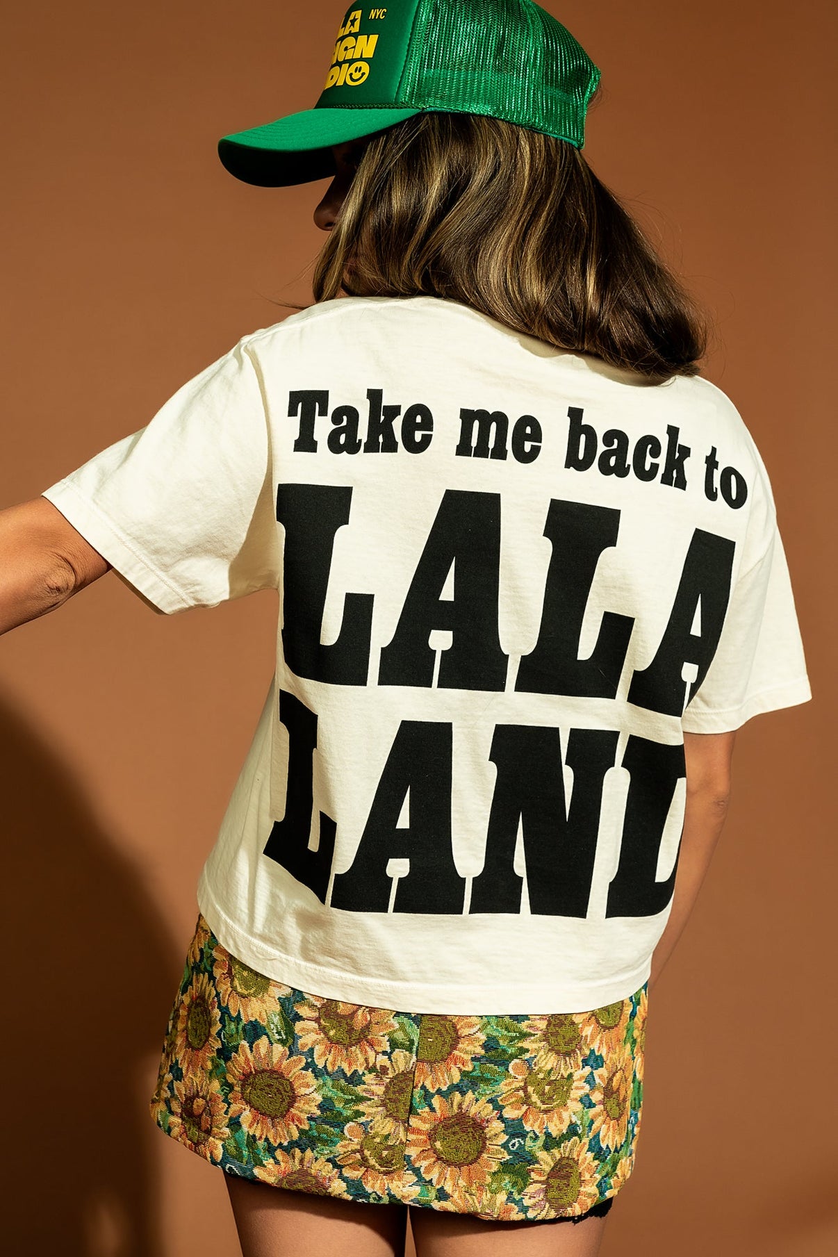 Lala Teddy Bear Hug Boxy Tee - Relaxed Fit, Garment-Dyed Cotton ...