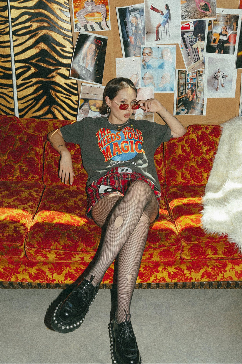 The World Needs Your Magic Retro Remix Boxy Tee *RESTOCKED* – Dressed in Lala