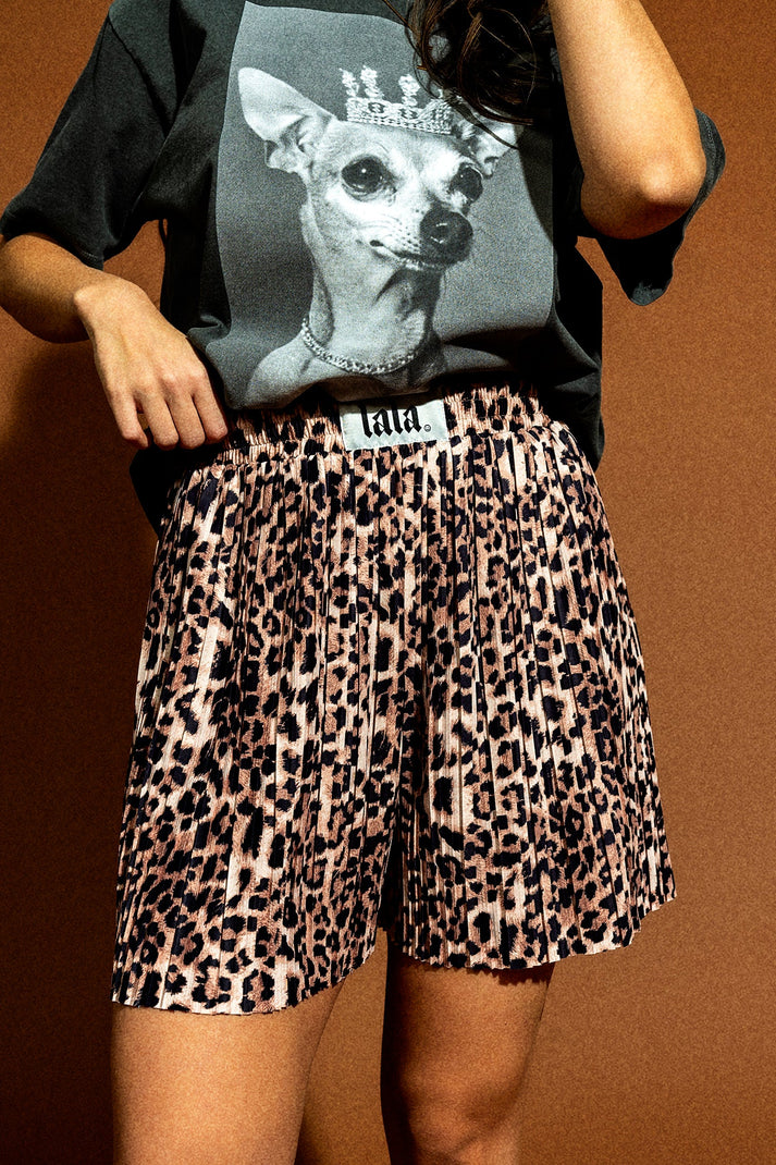 Pleated Wide Leg Boxer Pants - Dressed in Lala