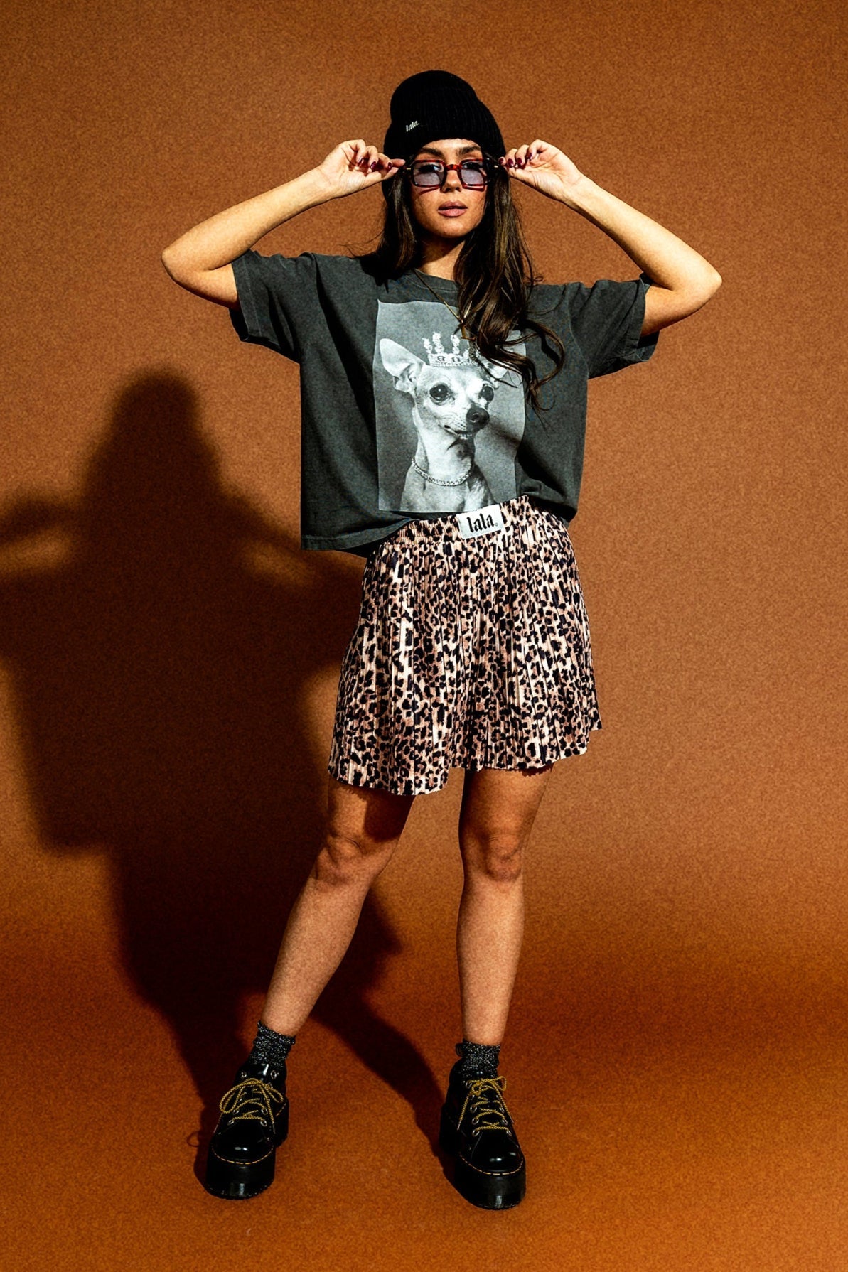 Pleated Wide Leg Boxer Pants - Dressed in Lala