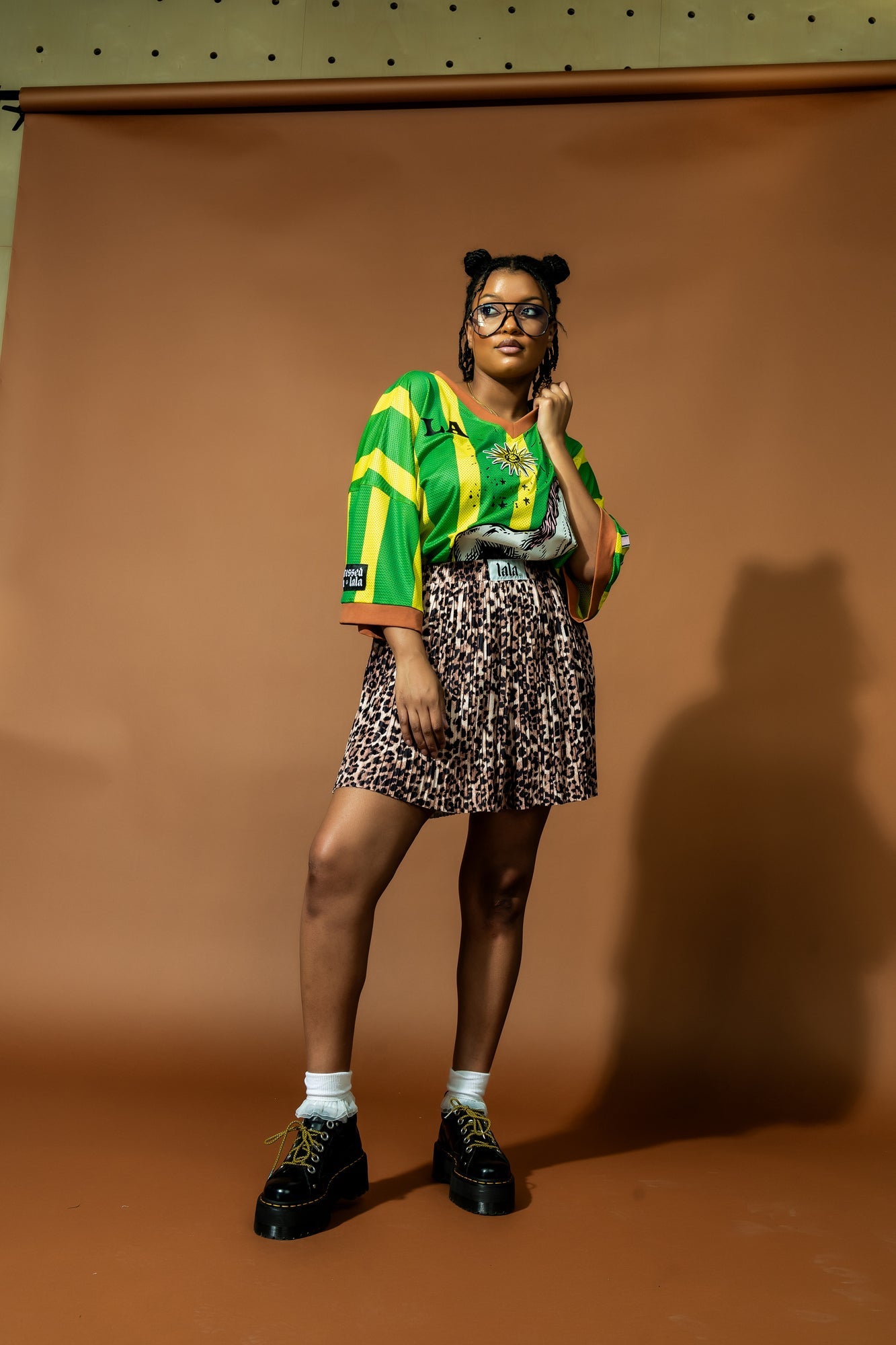 Pleated Wide Leg Boxer Pants - Dressed in Lala