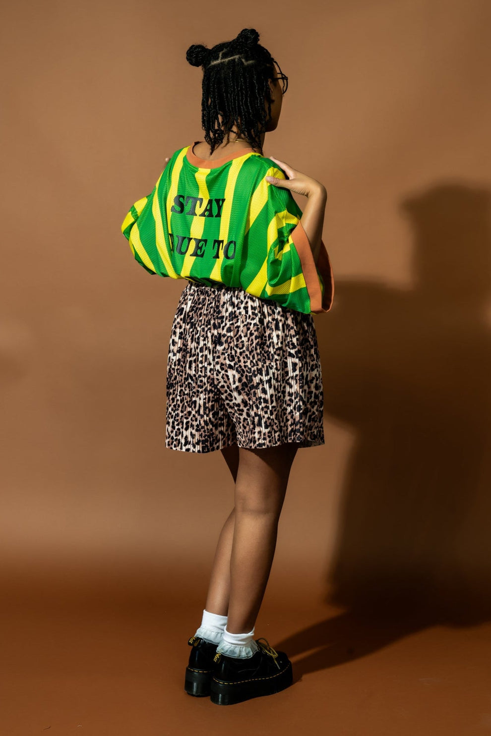 Pleated Wide Leg Boxer Pants - Dressed in Lala