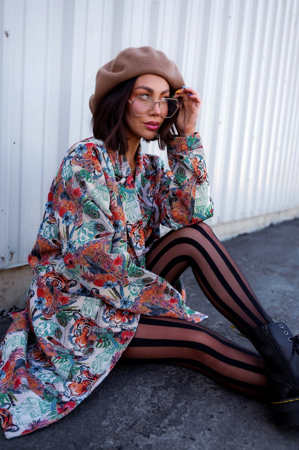 Scorpio Coat in Wild Soul Jacquard – Dressed in Lala