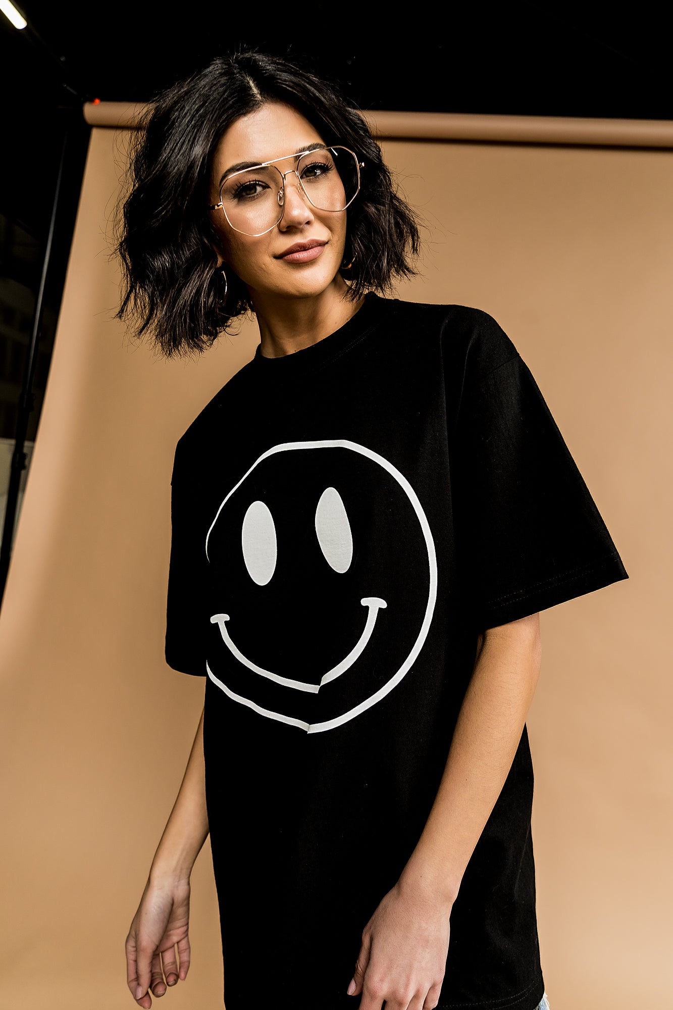 Magic Oversized Tee in Black + White - Dressed in Lala Original Design