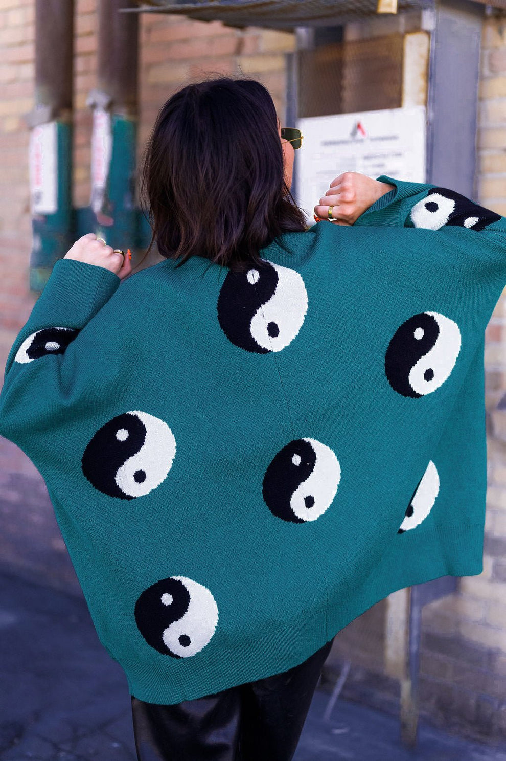 Main Character Energy Oversized Yin Yang Cardigan – Dressed in Lala