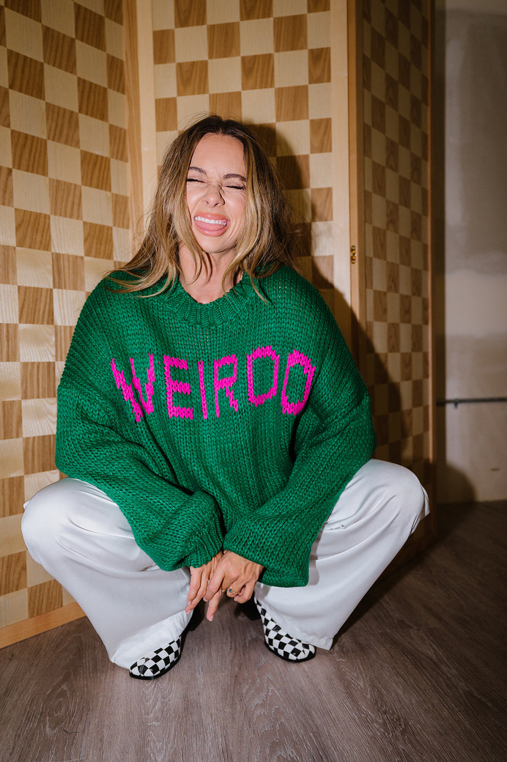 I’m A Weirdo Slouchy Knit *RESTOCKED* – Dressed in Lala