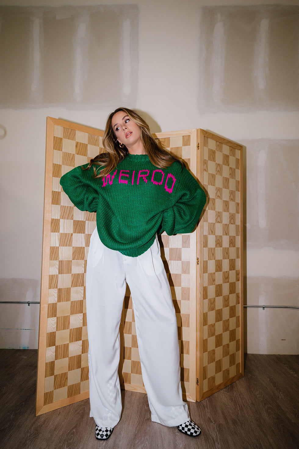 I’m A Weirdo Slouchy Knit – Dressed in Lala