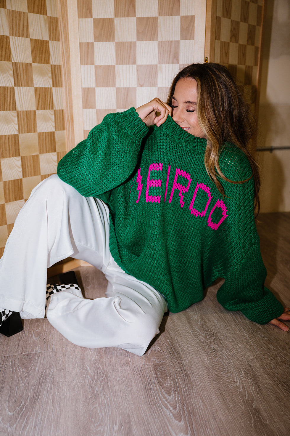 I’m A Weirdo Slouchy Knit – Dressed in Lala