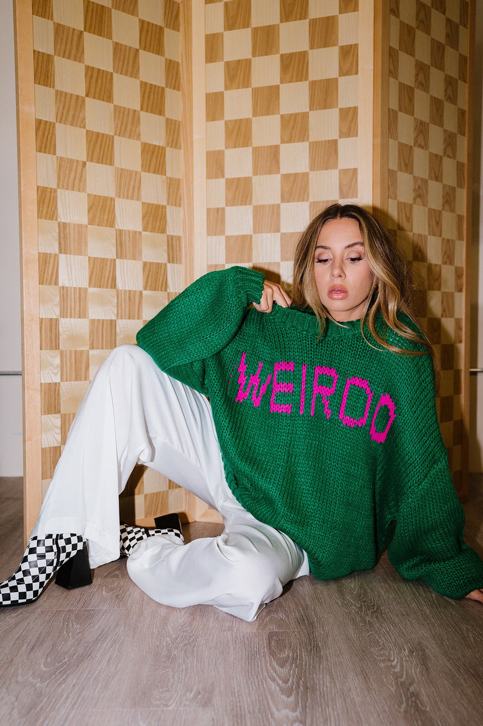 I’m A Weirdo Slouchy Knit – Dressed in Lala