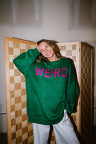 I’m A Weirdo Slouchy Knit – Dressed in Lala