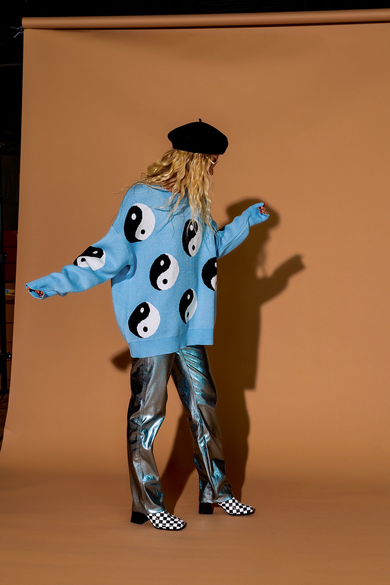 Karma Queen Oversized Knit in Sky Blue – Dressed in Lala