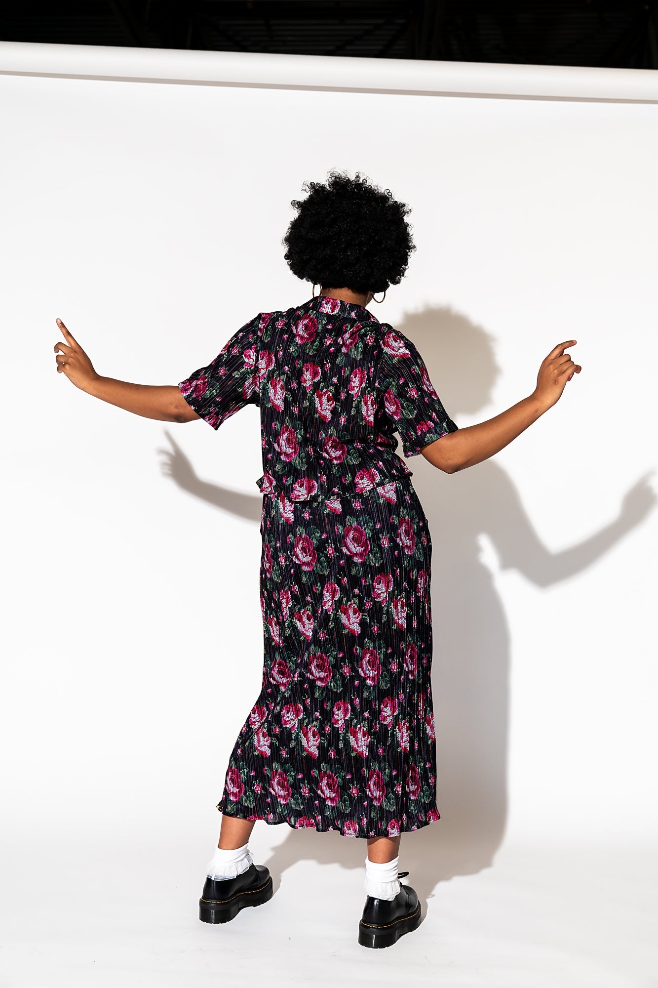 Ćest la Vie Plissé Skirt Set in Cross Stitch Floral – Dressed in Lala