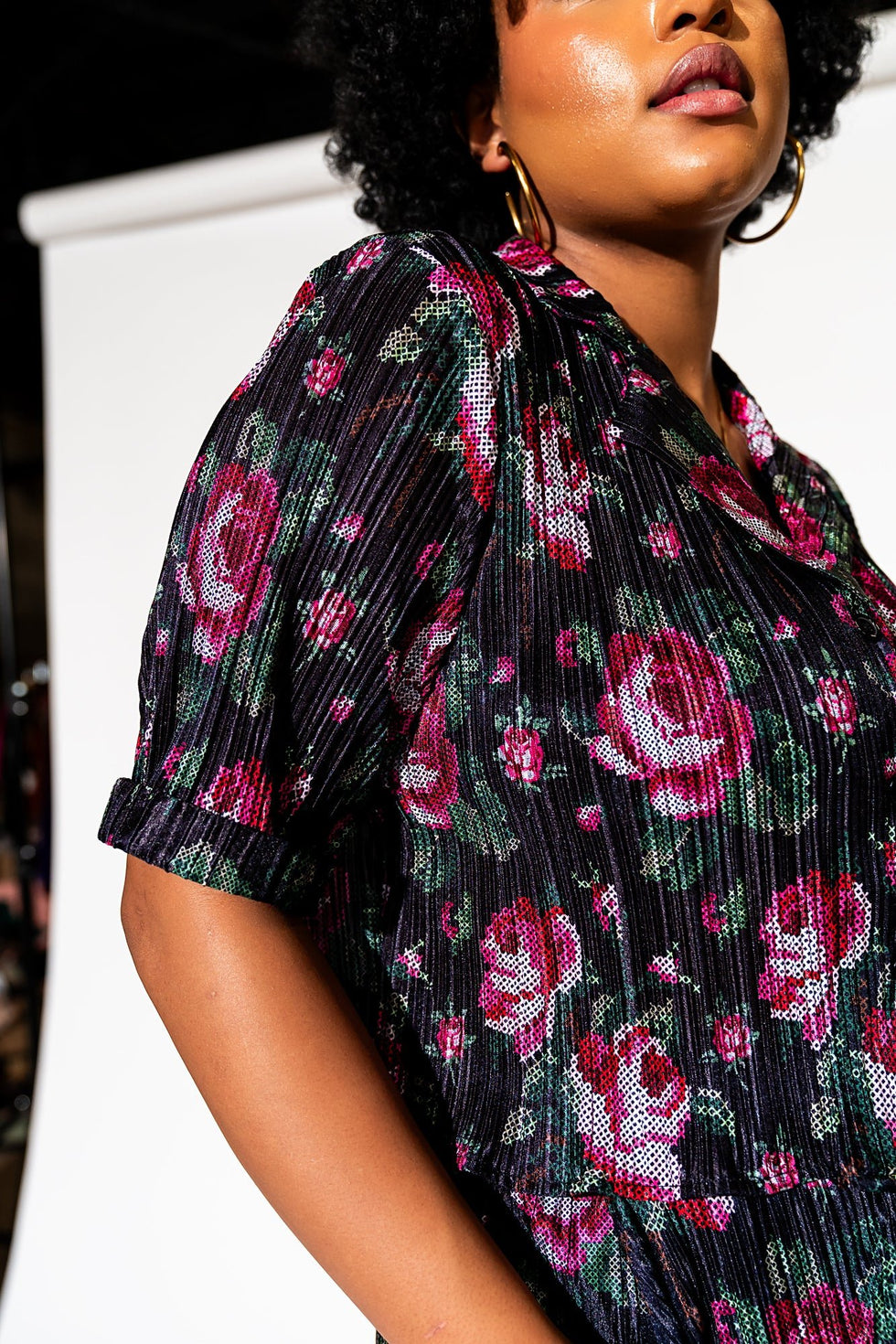 Ćest la Vie Plissé Skirt Set in Cross Stitch Floral – Dressed in Lala