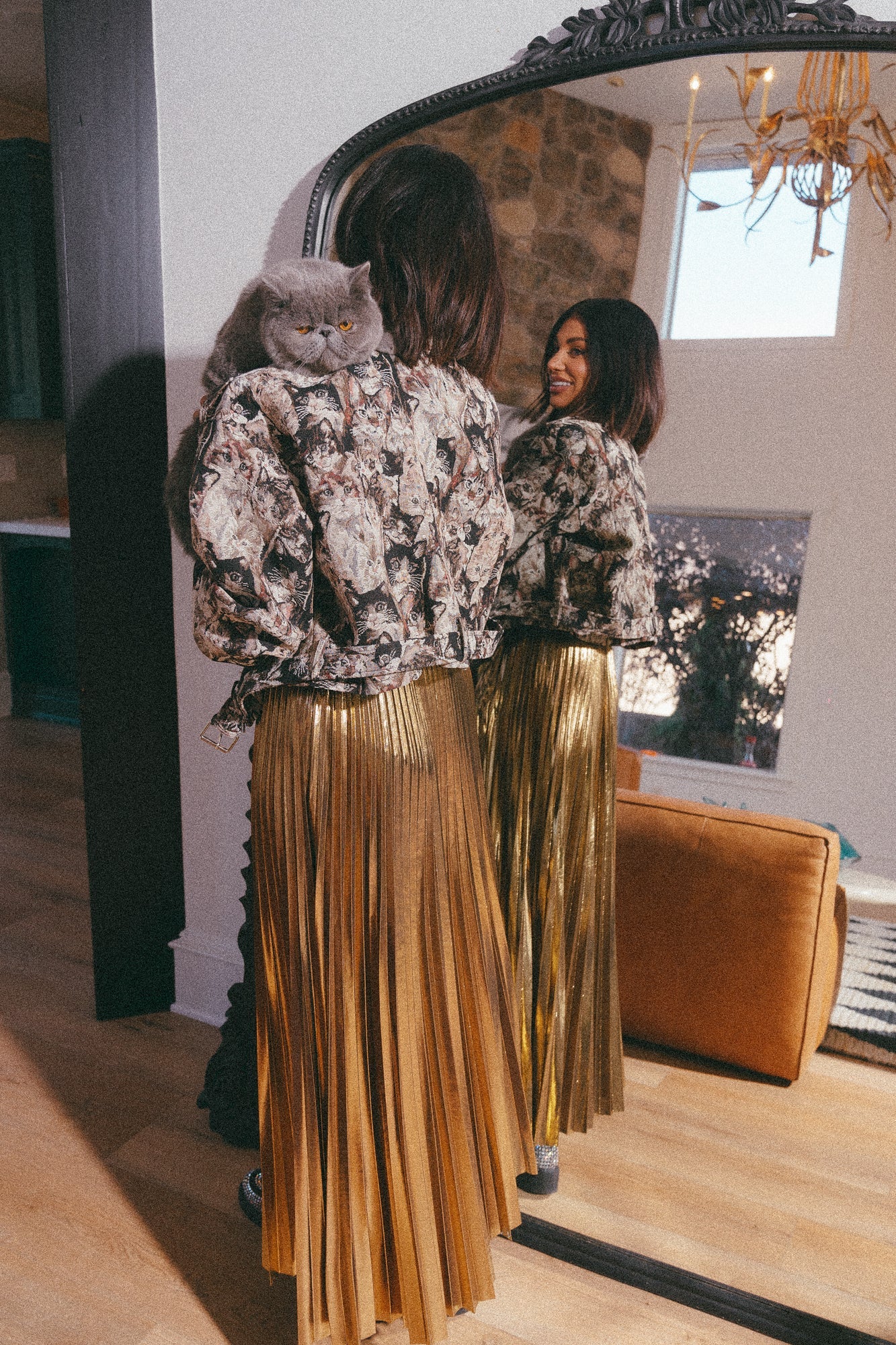 Crazy Cat Lady Jacquard Moto Jacket – Dressed in Lala