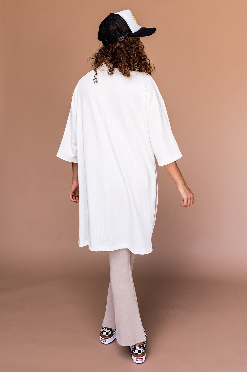 Lala Icon Mock Neck Top in White - Stylish & Versatile - Dressed in Lala