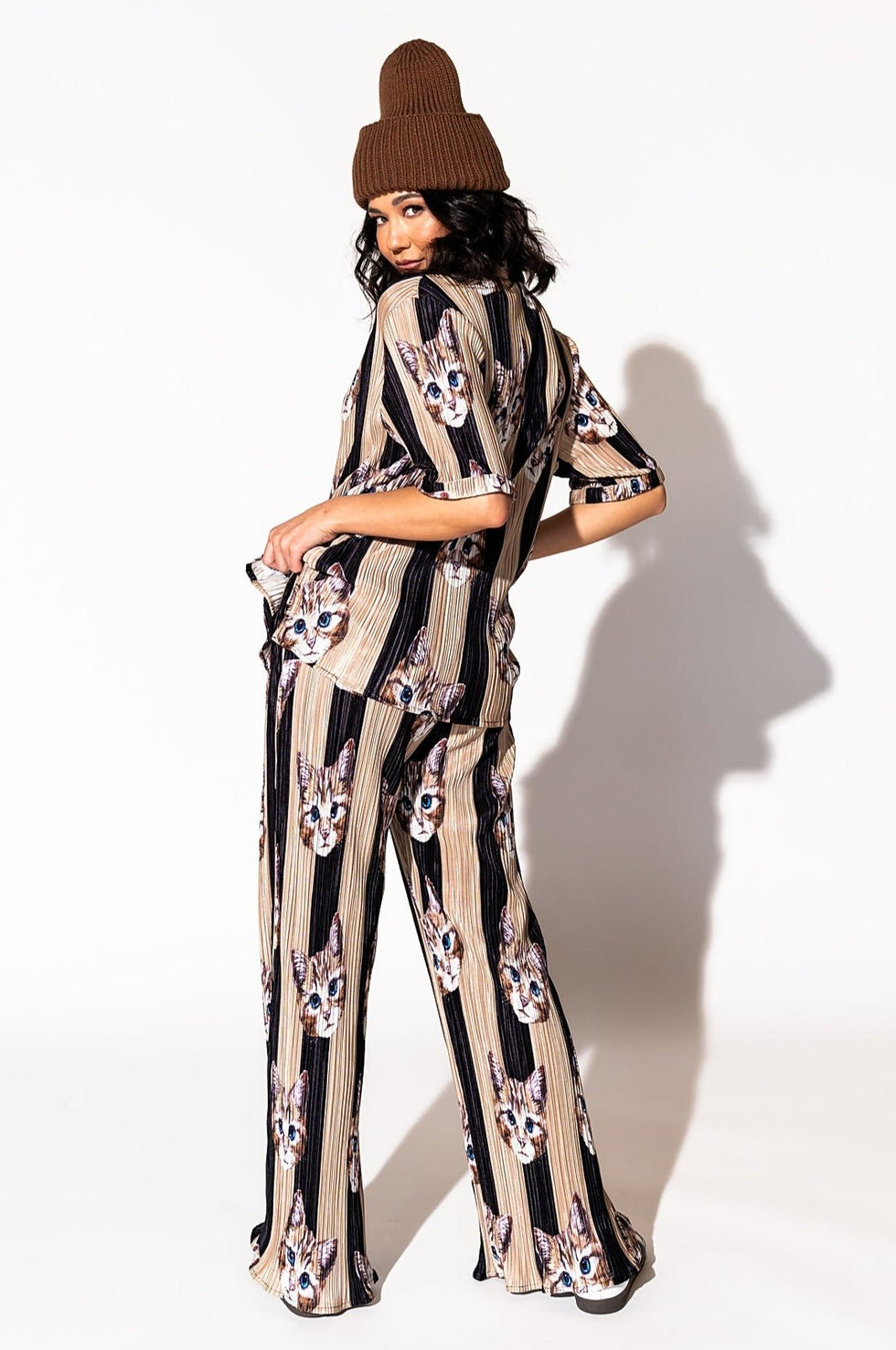 The World is Yours Plissé Set in Pretty Kitty – Dressed in Lala