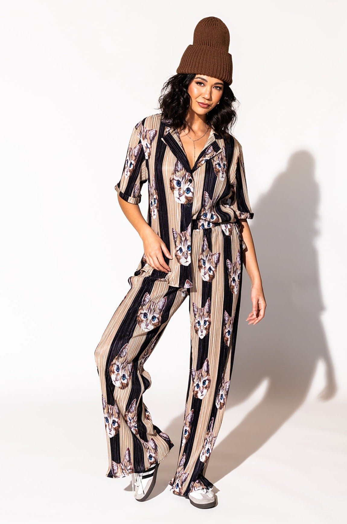 The World is Yours Plissé Set in Pretty Kitty – Dressed in Lala