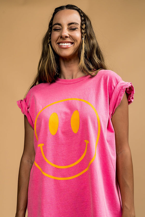 Magic Oversized Tee in Pink + Orange - Dressed in Lala Original