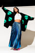 Too Cool For You Oversized Alien Cardigan in Black *RESTOCKED ...